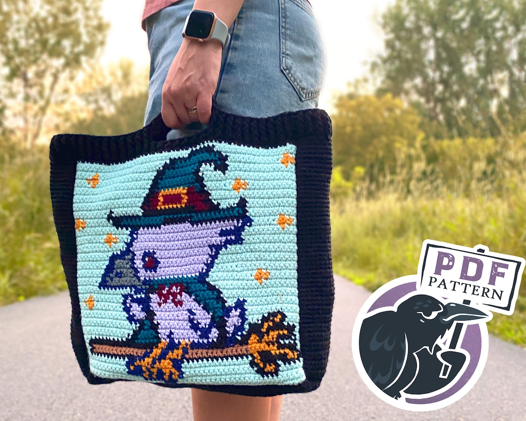 Winged Wizard Treat Bag Crochet Pattern, Pdf, Tutorial, Halloween ...