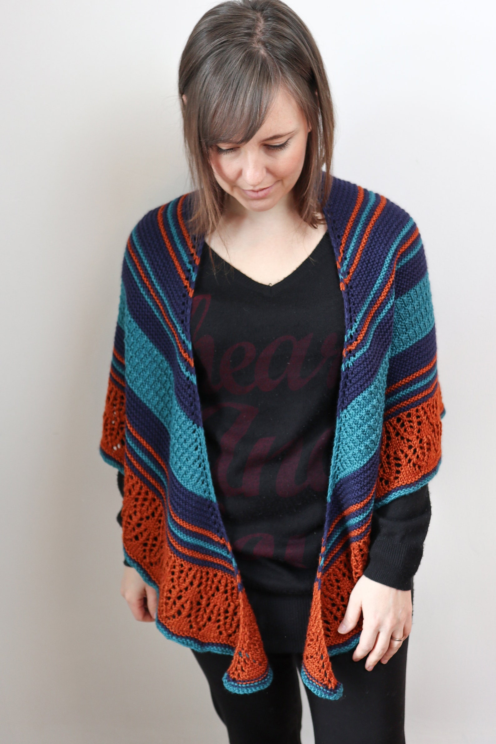 Kenai Skyline Shawl Knitting Pattern, Wrap, Scarf, Knitting Tutorial ...