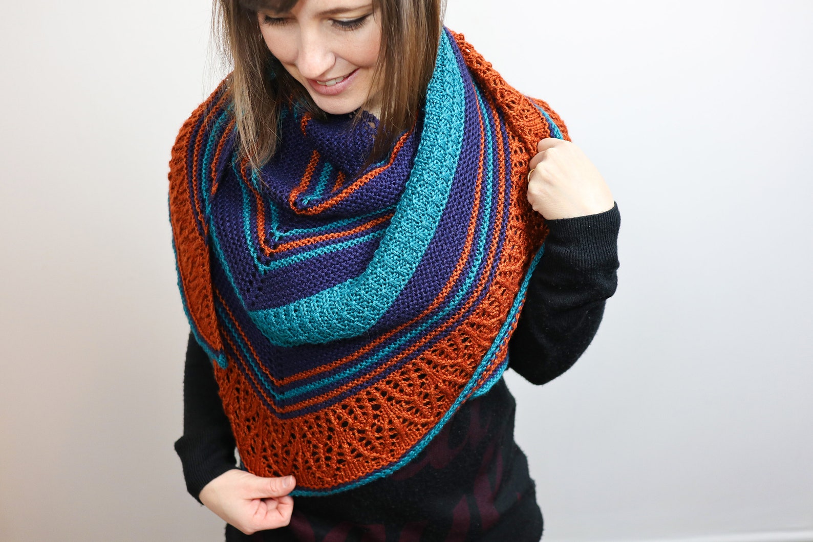 Kenai Skyline Shawl Knitting Pattern, Wrap, Scarf, Knitting Tutorial ...
