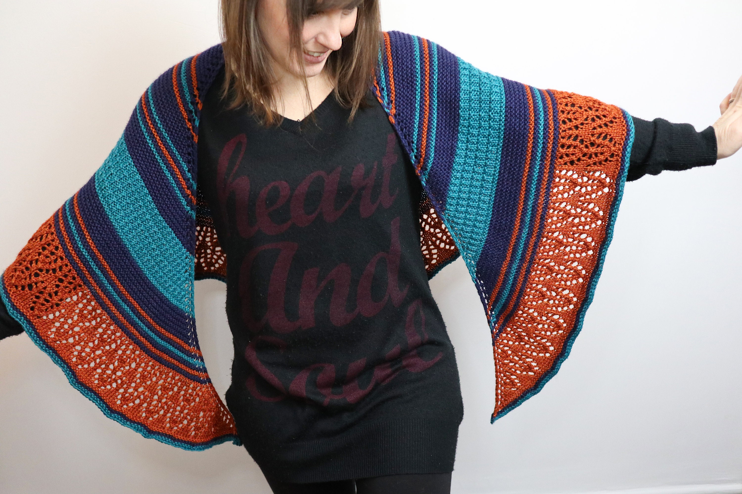 Kenai Skyline Shawl Knitting Pattern, Wrap, Scarf, Knitting Tutorial ...