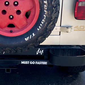 Jurassic Park Quote must Go Faster Decal - Etsy