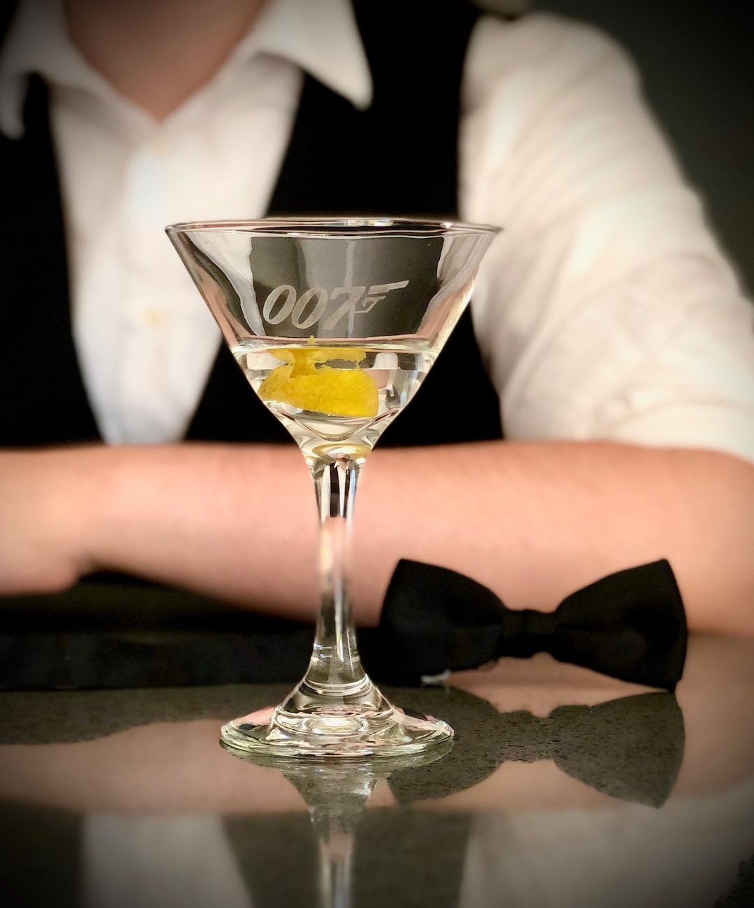 007 James Bond Etched 9oz Martini Glass - Etsy