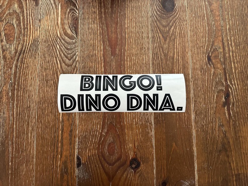 Bingo! Dino DNA - Vinyl Decal - Etsy