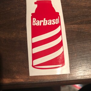 Licensed Barbasol Can - Vinyl Decal - Etsy