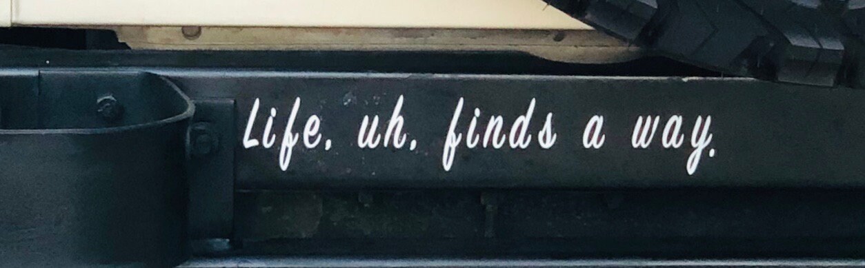 Life, Uh, Finds a Way. - Vinyl Decal - Etsy