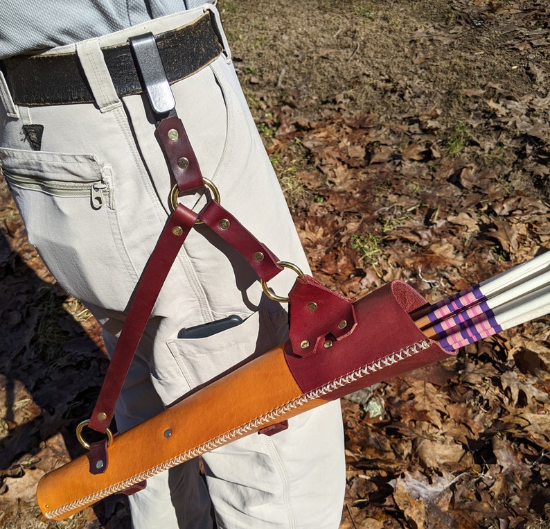 20 Hip Quiver With Ground Spike Traditional Archery - Etsy