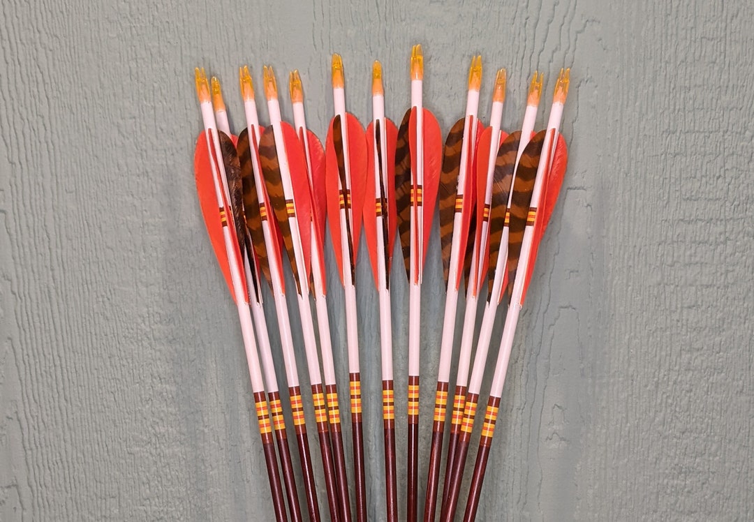 50-55 Lb Spine Traditional Cedar Arrows 5/16 Dia. New Dozen - Etsy