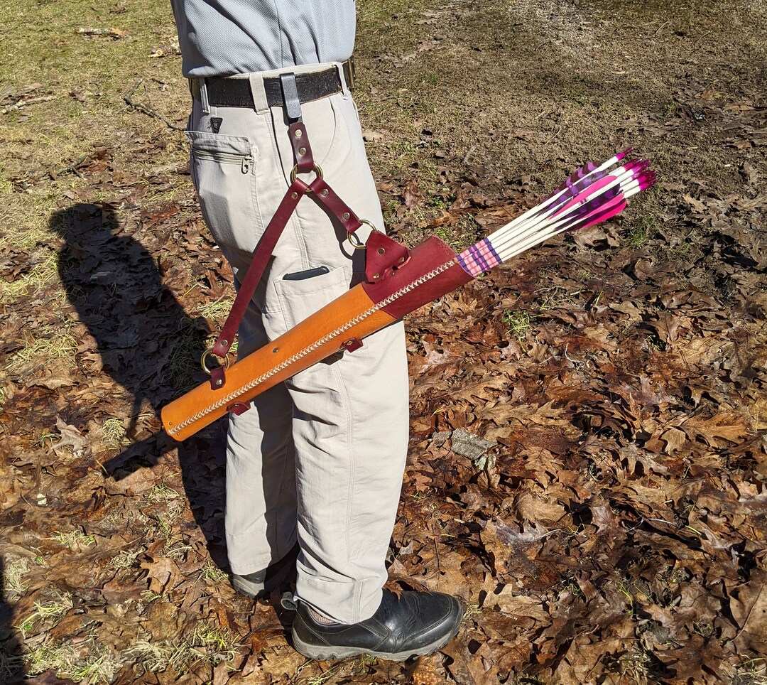 20 Hip Quiver With Ground Spike Traditional Archery - Etsy