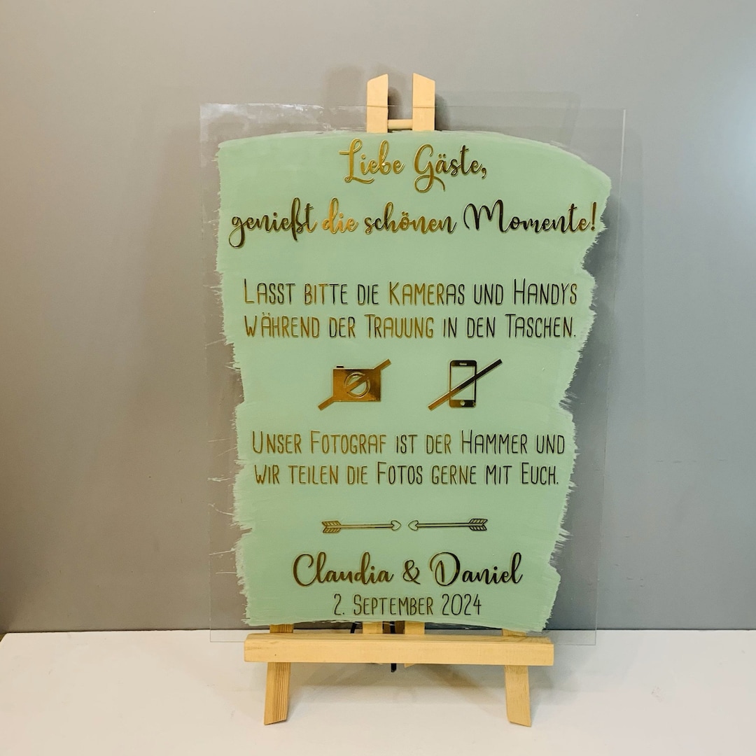 Cell Phone-free Wedding // No Hands Sign // Unplugged Wedding ...