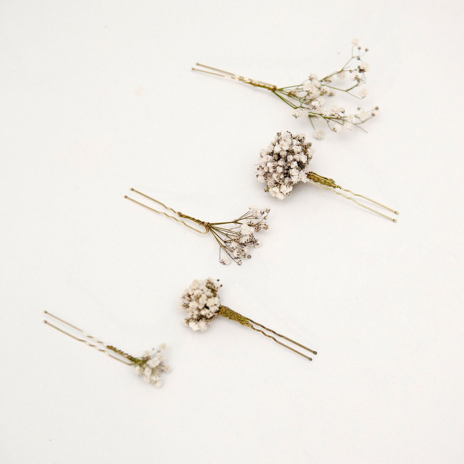 Dried Big Spread-out Baby's Breath Hair Pins Style 5 - Etsy