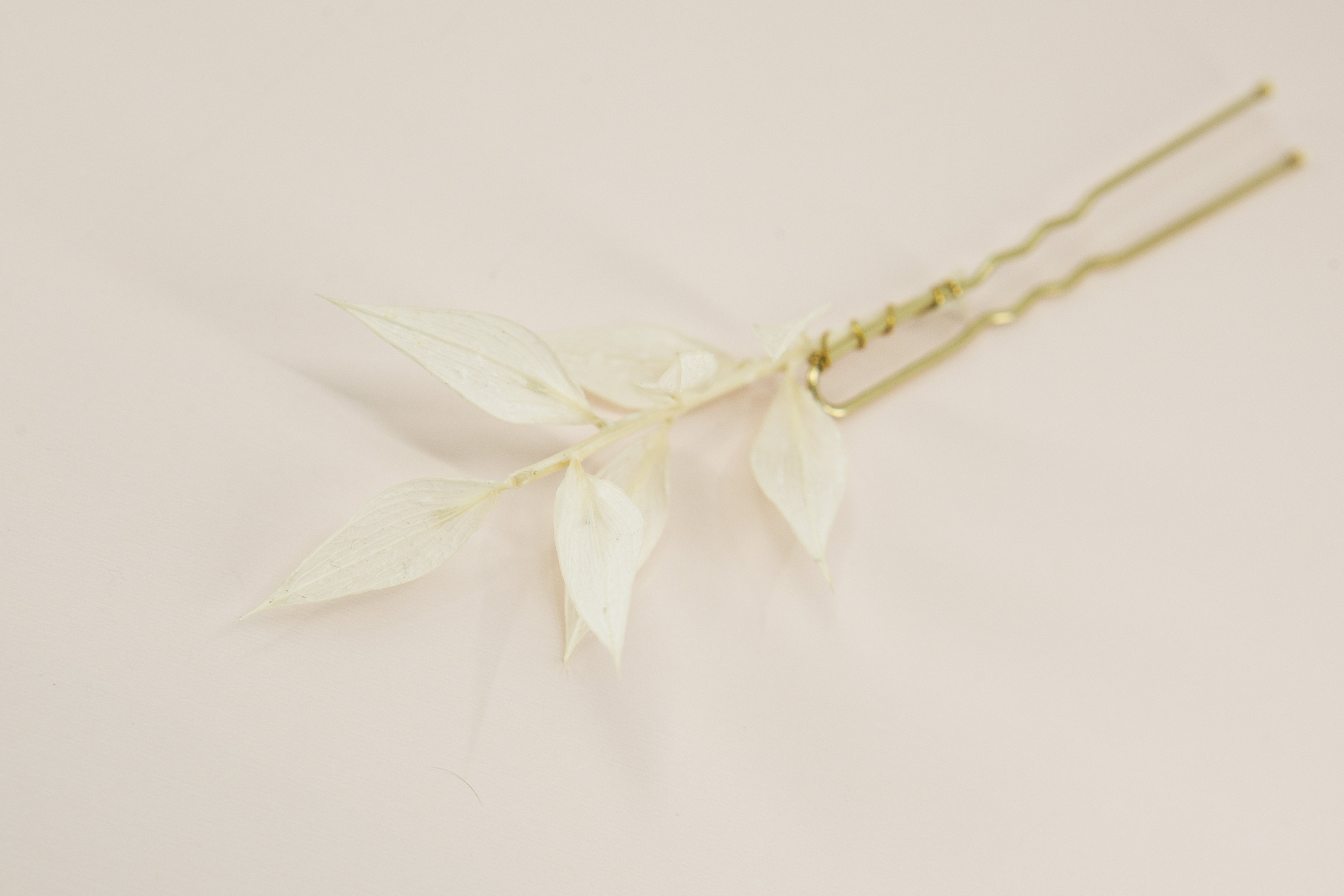 5 Pins Set Preserved Ivory Leaves Hair Pins Preserved Leaf - Etsy