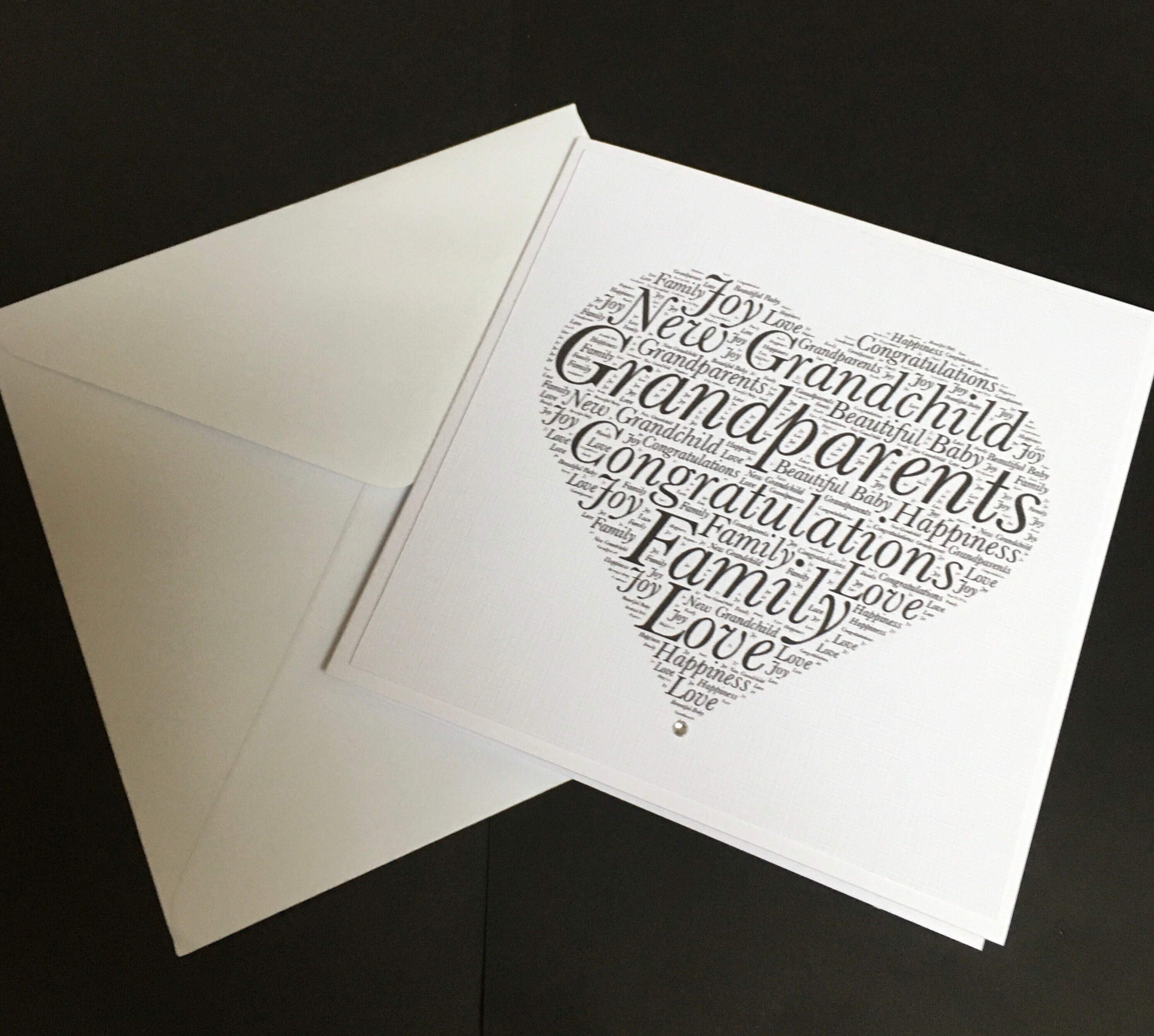 Grandparents-congratulations-new Baby-new Grandchild-beautiful Hand ...
