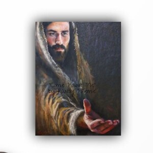 Come Follow Me Art Print, Jesus Reaching Hand, Christian Gift - Etsy