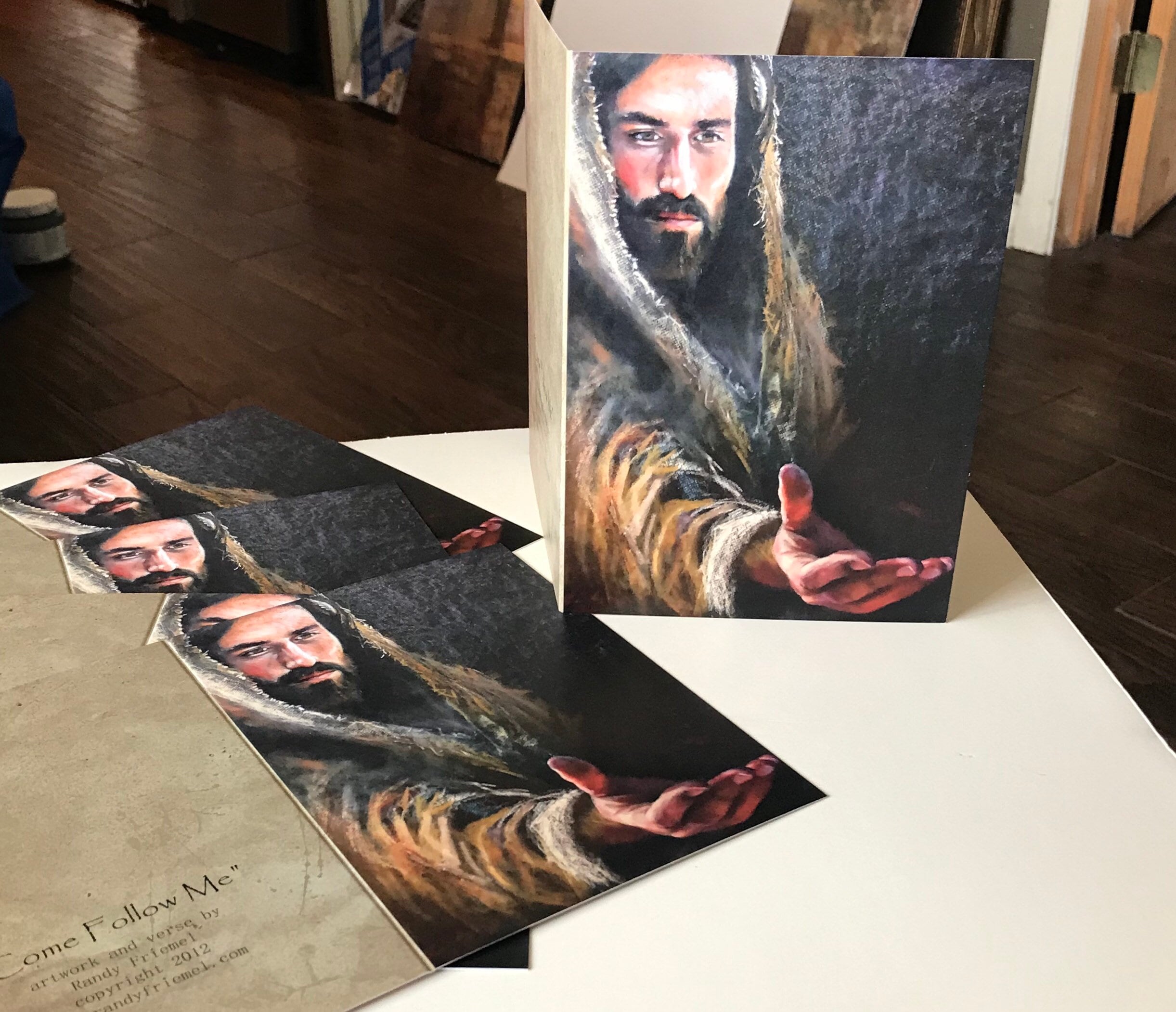Jesus Art Notecards, “come Follow Me”, Christian Stationery Set - Etsy