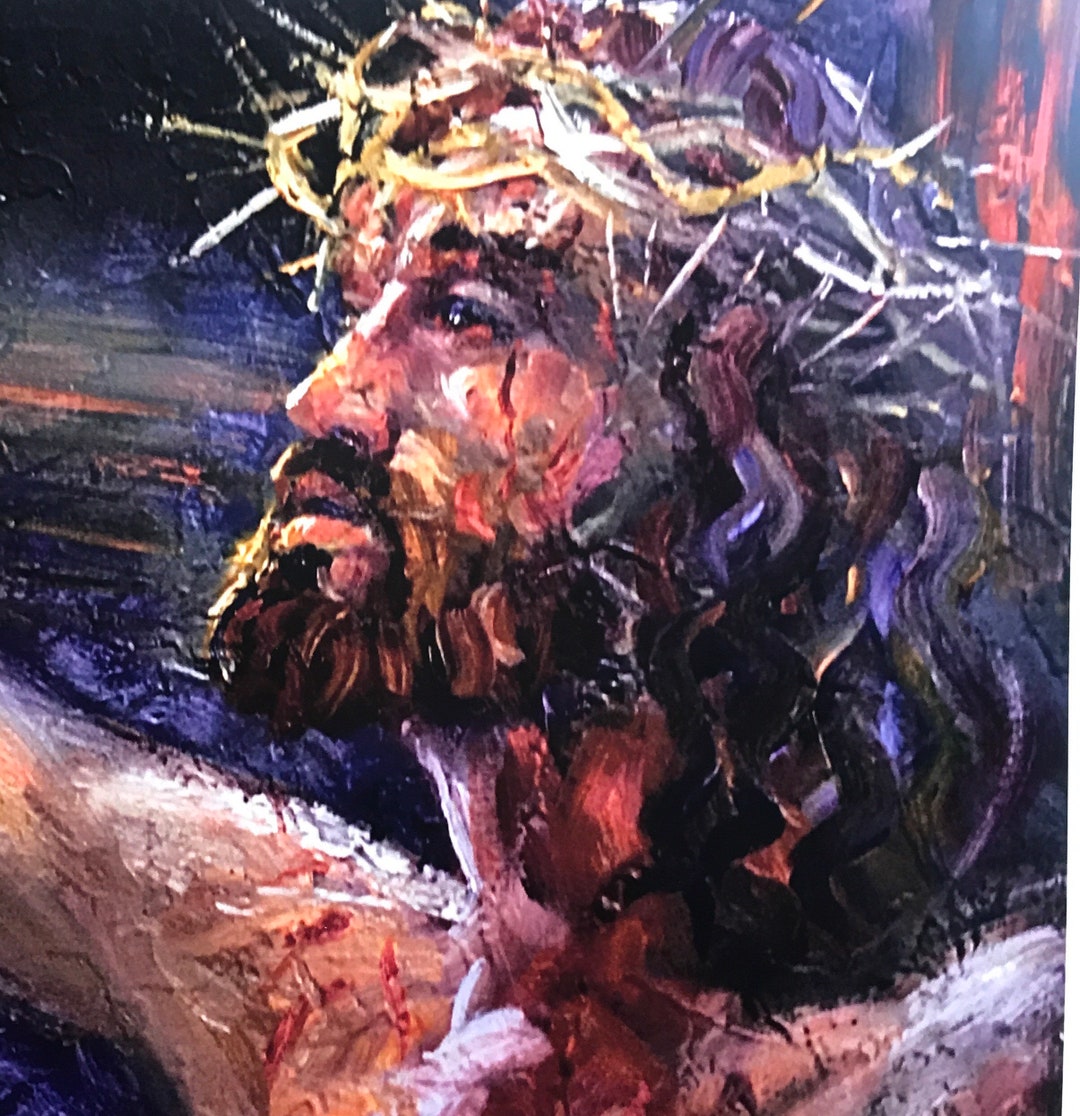 Passion Christs Passion Art Forsaken” 11x14 Print Crucified Christ Sacrifice Jesus Art