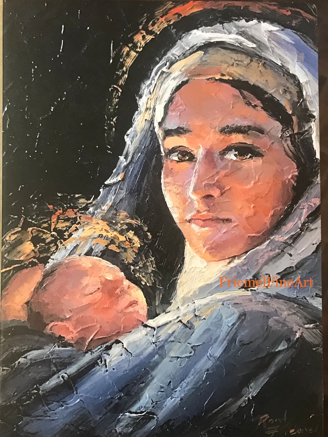 Artist Designed Virgin of Light Chritmas Cards and Blank Inside- Note ...