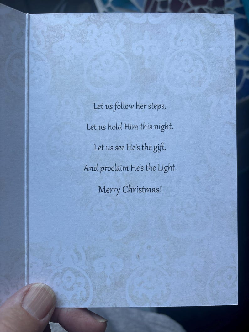 Artist Designed Virgin of Light Chritmas Cards and Blank Inside- Note ...