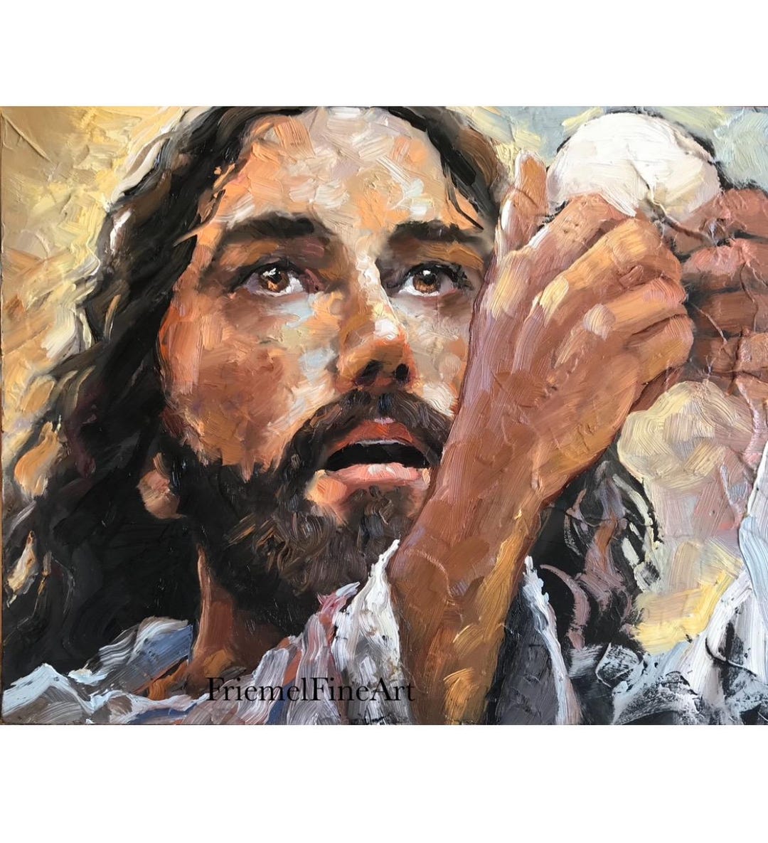 Christ With Host - “as It is in Heaven”- 11x14 Print, Last Supper Art ...