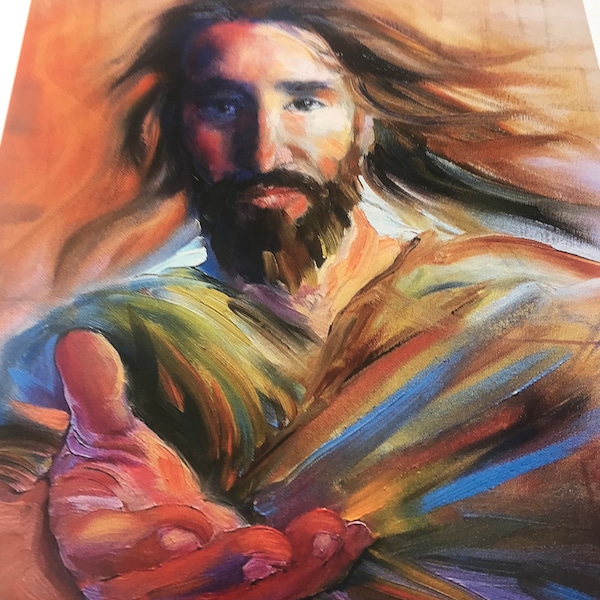 Jesus Reaching Wall Art - Etsy