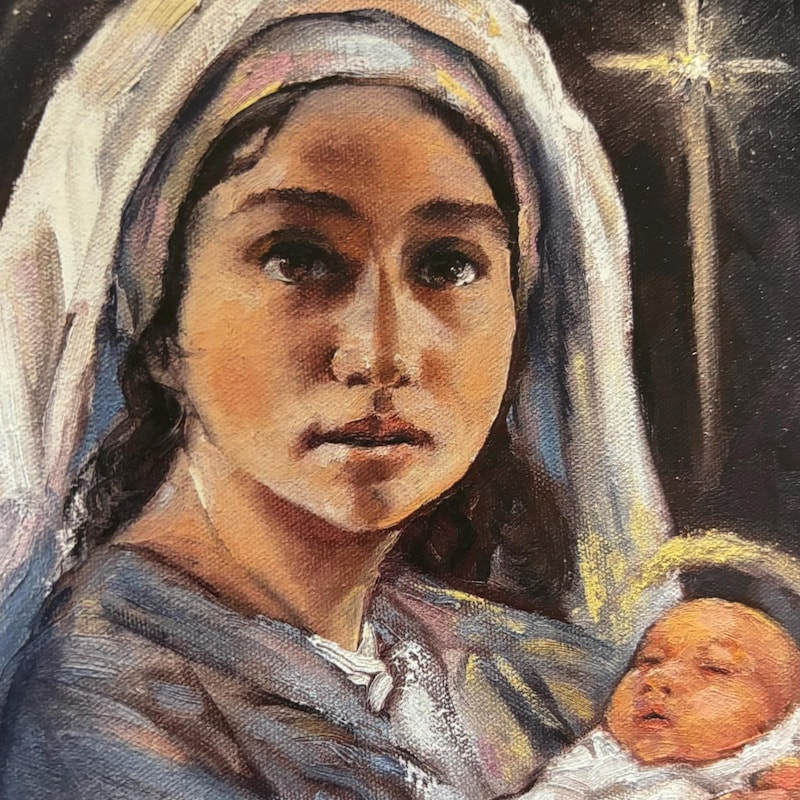 Virgin Mary Photo Card - Etsy