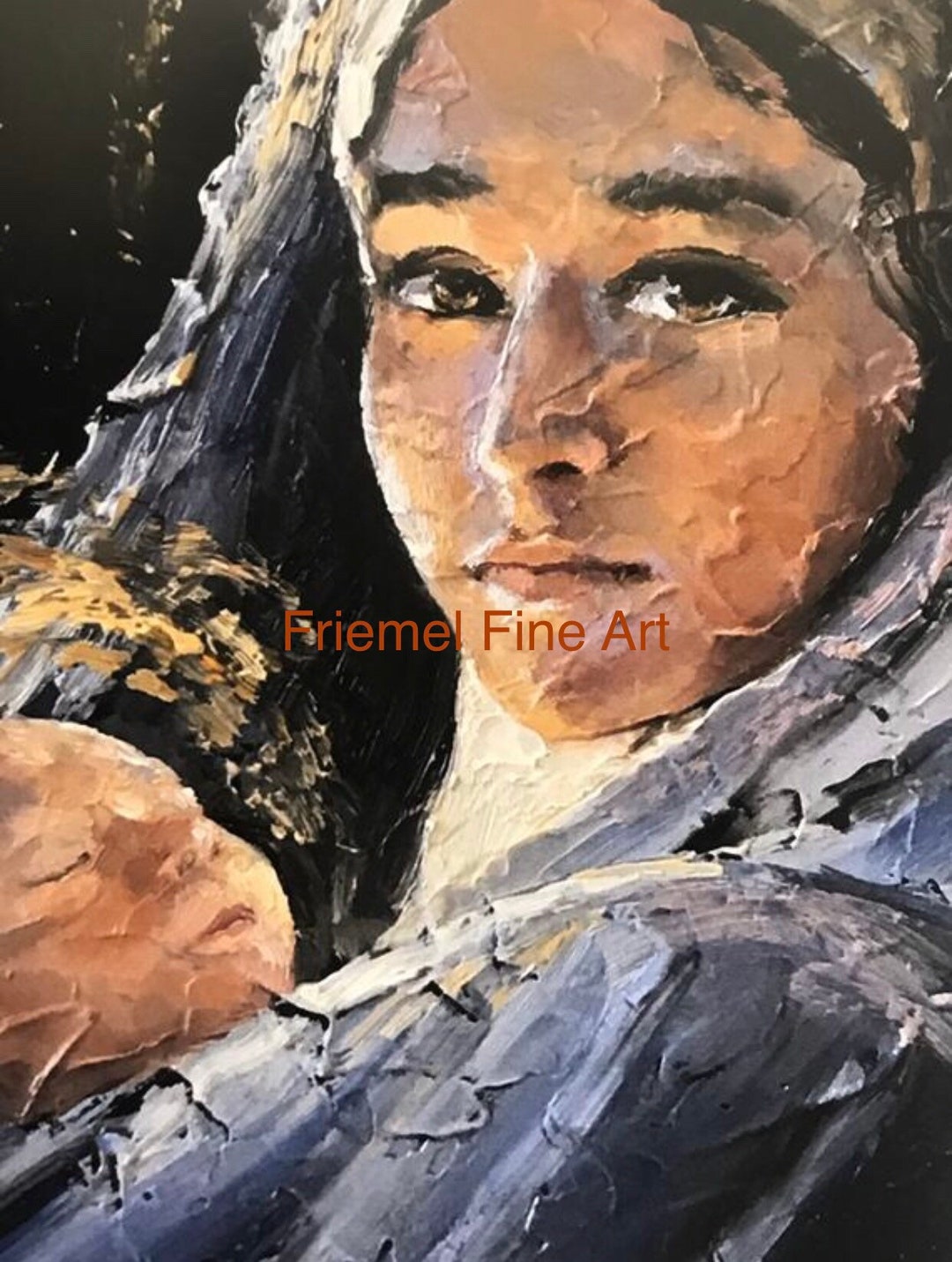 Jungfrau Maria Kunst, Mutter und Kind Kunstdruck, Mary Art, Mutter ...