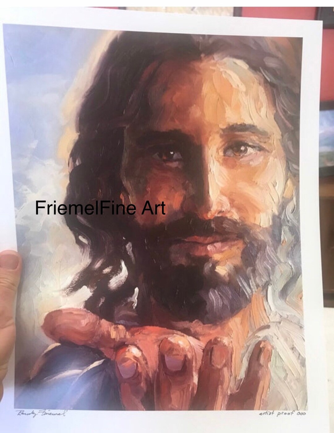 Jesus Art, Christ Portrait , my Beloved 11x14 Image, Gift for Anxiety ...