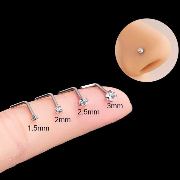 1mm Nose Stud - Etsy