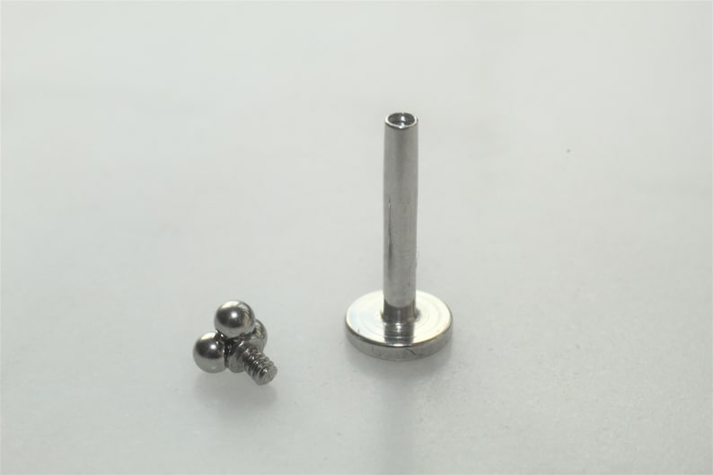 16G Internal Thread Triple Trinity Ball Bar Labret Silver Gold - Etsy UK