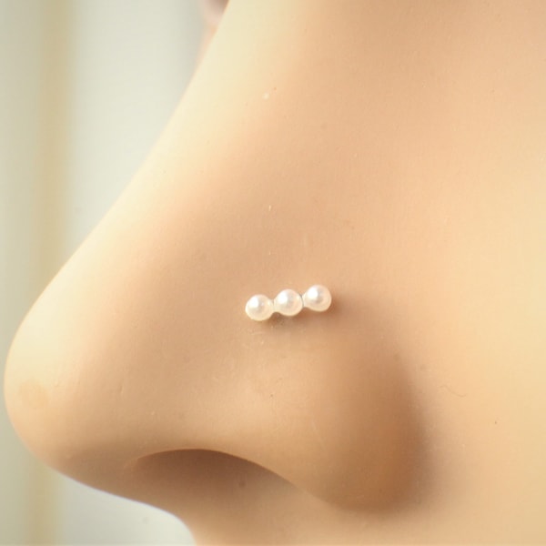 Pearl Nose Ring - Etsy
