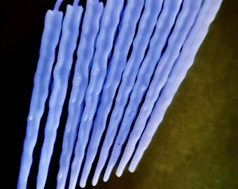 20 Vintage Hong Kong Mcm 1950s 60s LUCITE Hard Plastic Prisms 3.5 Spear ICICLE Teardrop ...