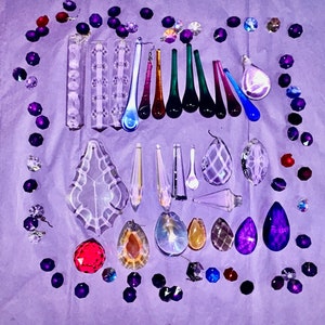 90 Pc Salvage Broken Aurora Borealis Chip Bites Colorful Irregular ...