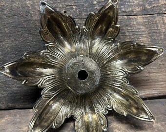 78 HOLES on Huge 6 Vintage Bobeche for MEGA Windchimes - Etsy