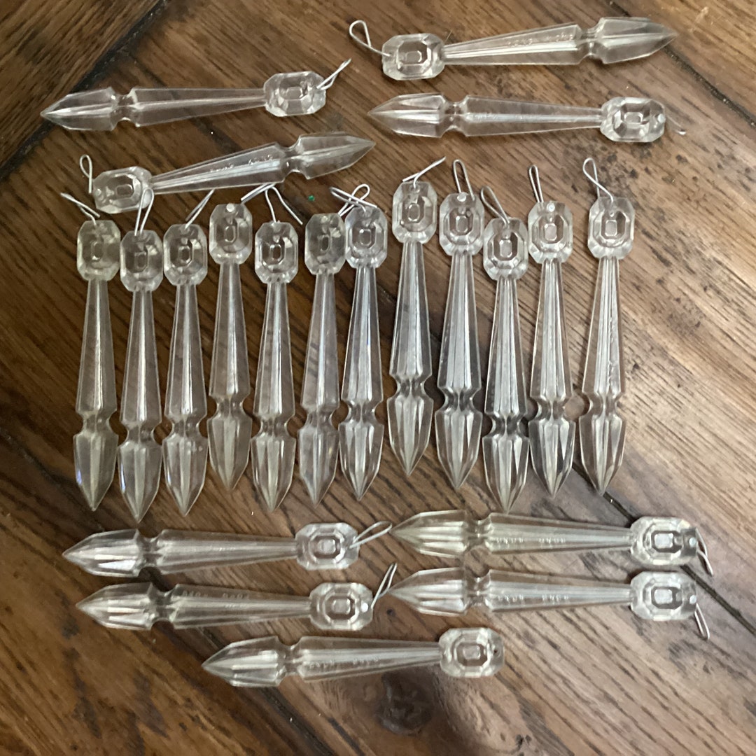 20. Pc VINTAGE Hong Kong Mcm 1950s 60s LUCITE Hard Plastic Christmas ...