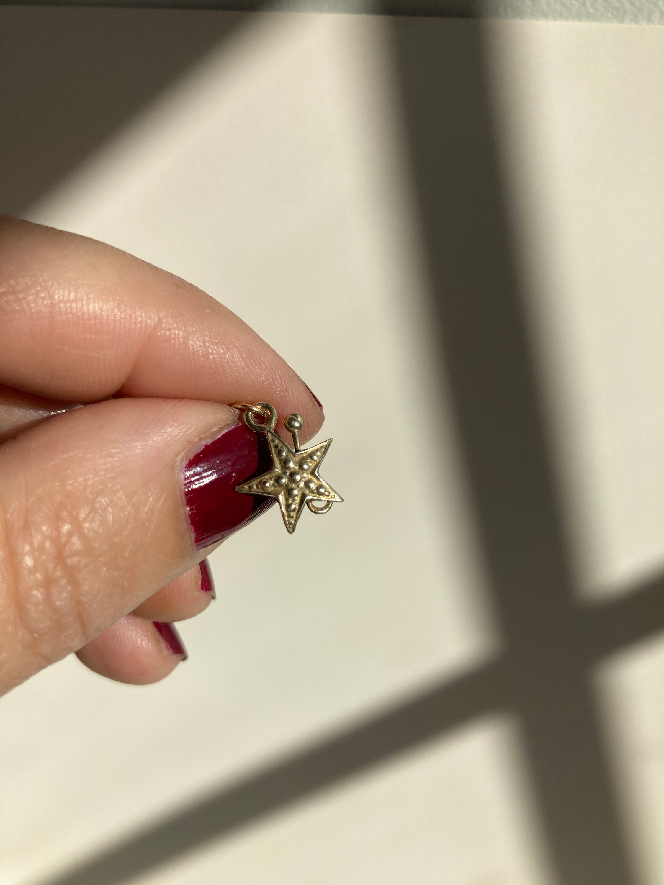 Victorian Star Pendant. Celestial Star Charm. Lucky Star Pendant ...