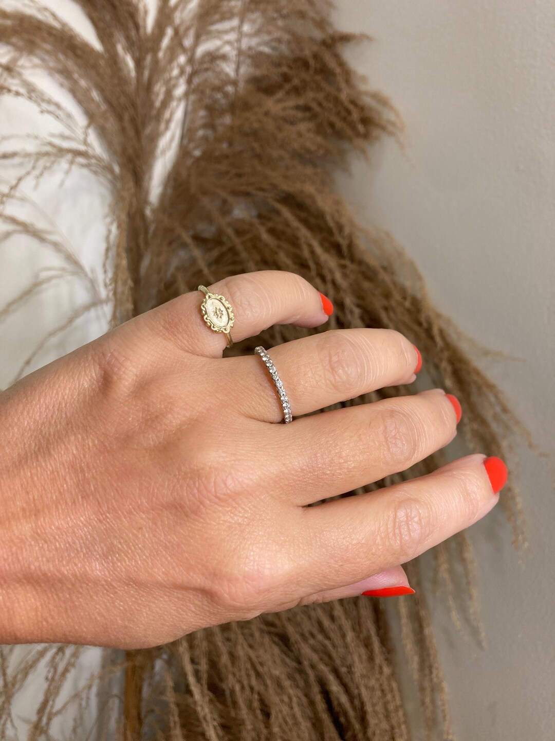 Tiny Star Ring. Victorian Star Pinky Ring. Starry Ring. Antique ...