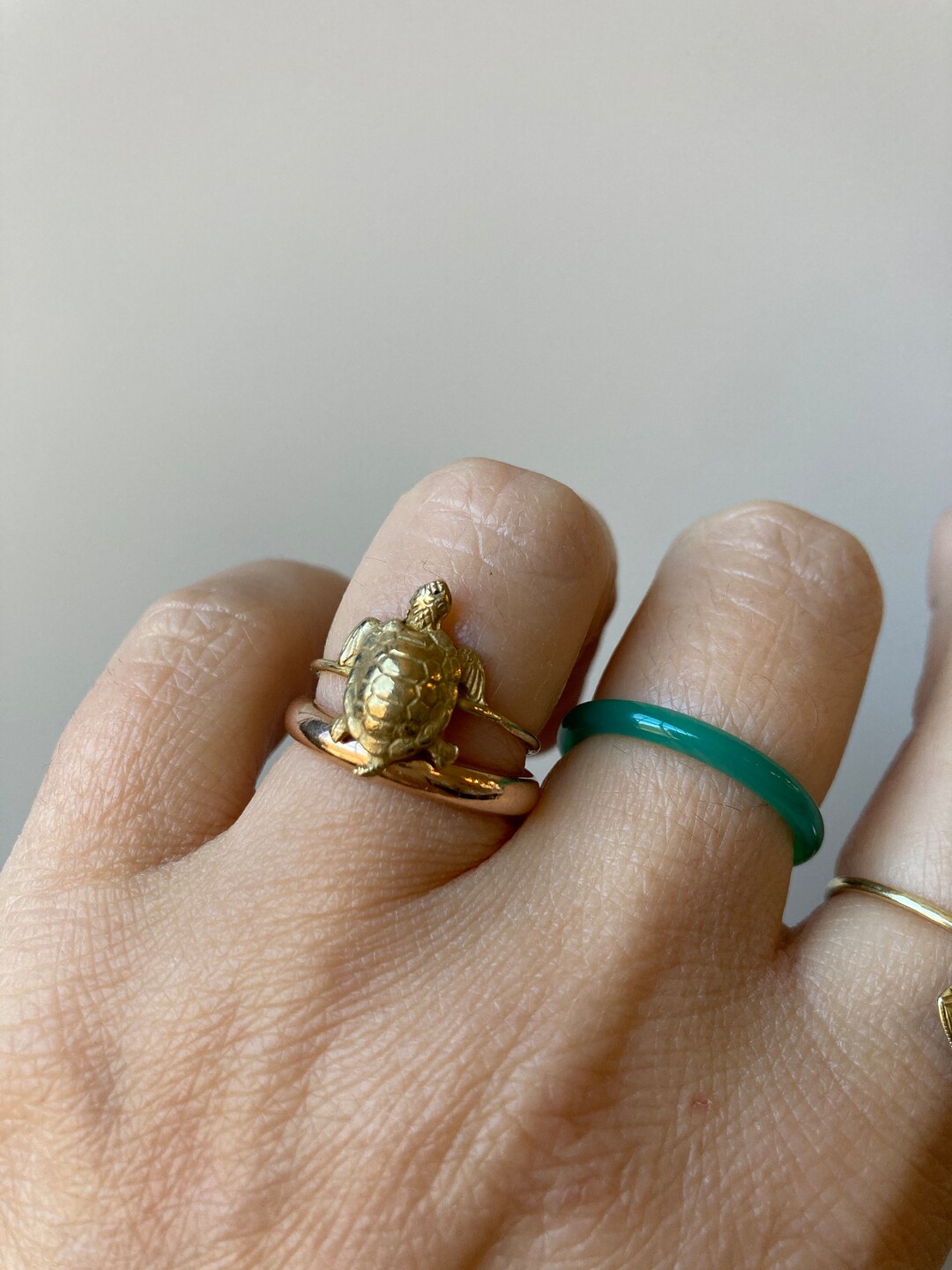 Victorian Turtle Ring. Antique Turtle Ring. 14k Gold Ring. Stick Pin ...