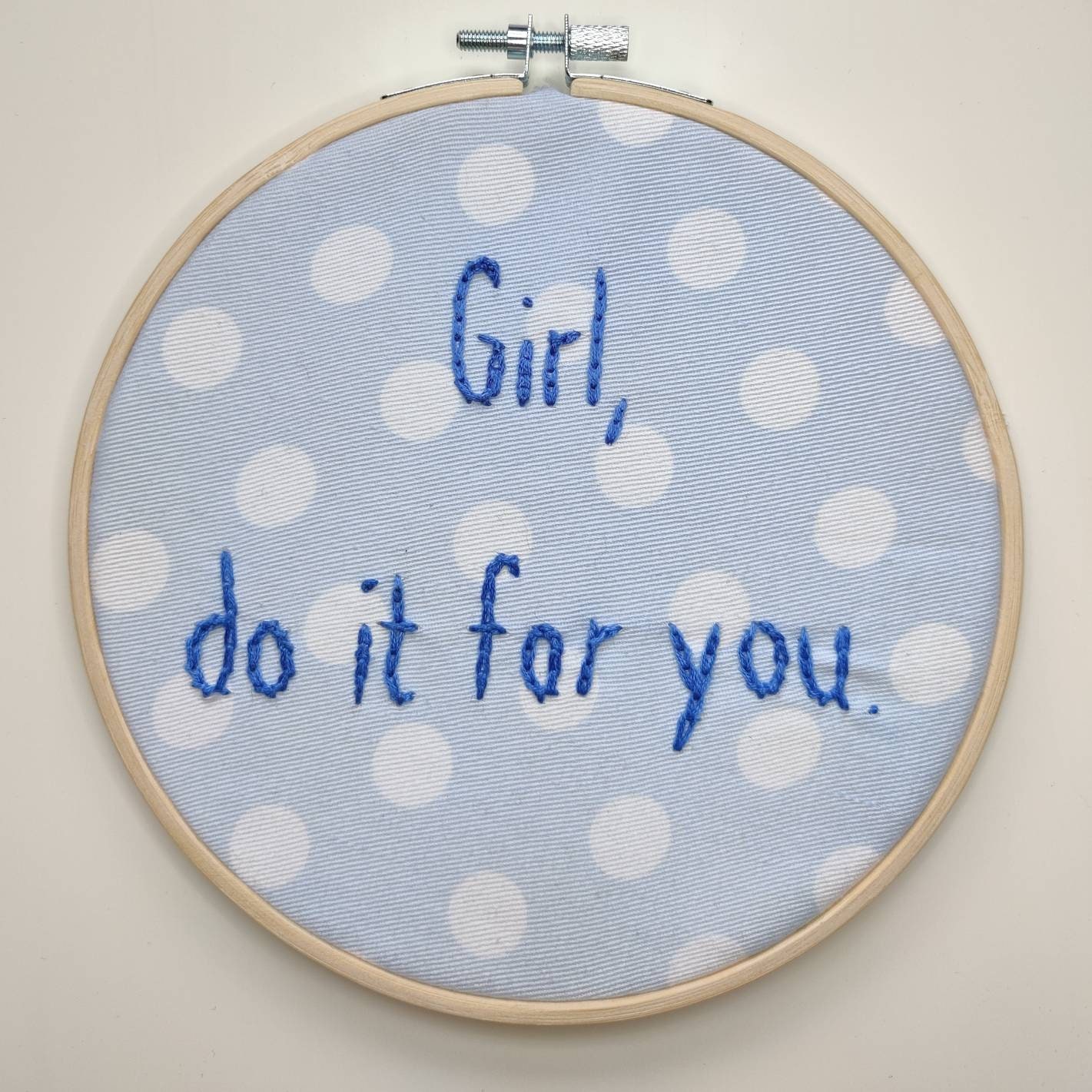 Fais-le pour toi. Cerceau de broderie de citation de 6 pouces - Etsy France