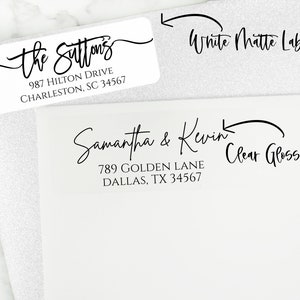 Return Address Labels, Clear Address Labels, Wedding Address Labels ...