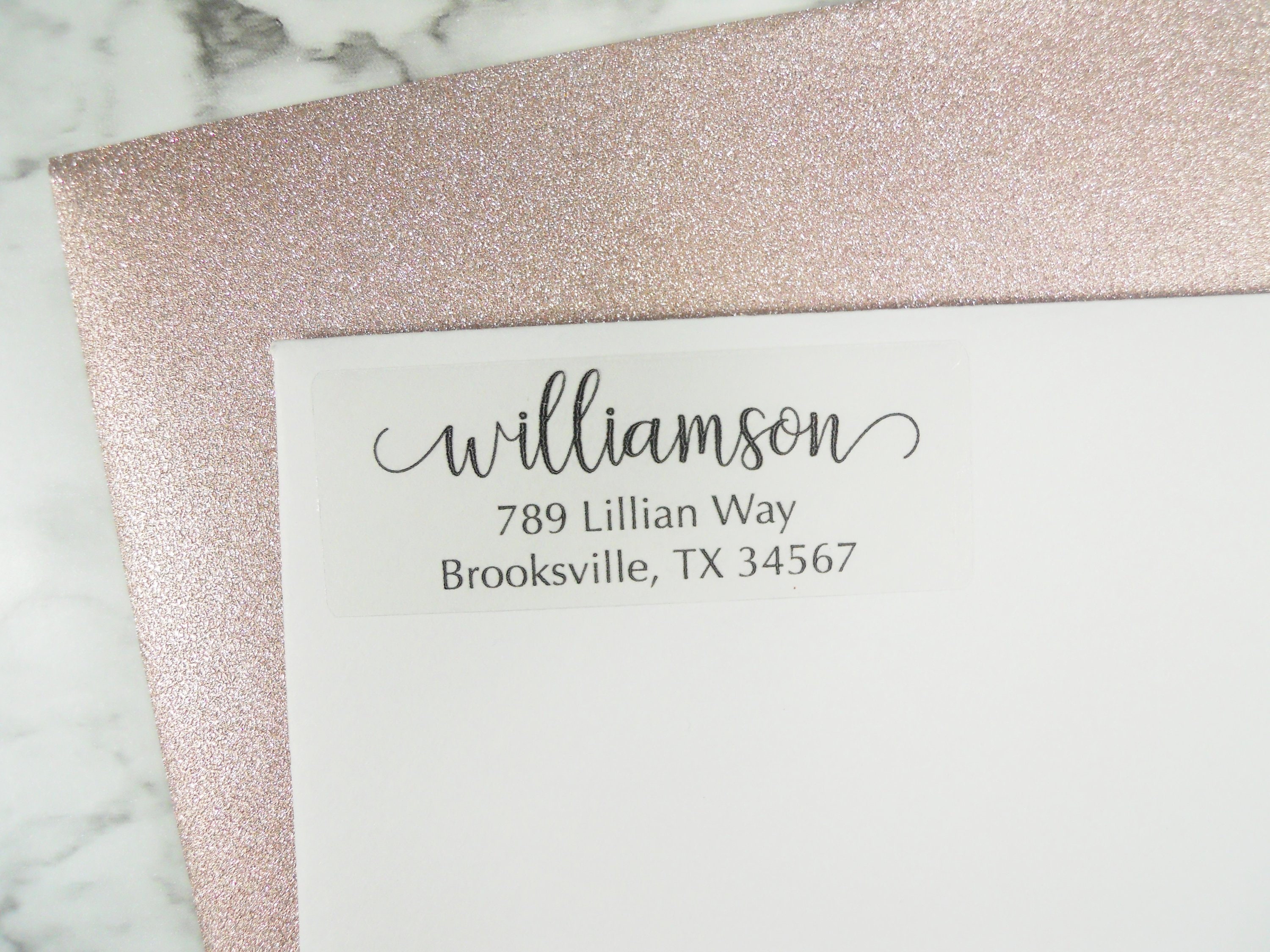 Return Address Labels Clear Address Labels Custom Address Etsy