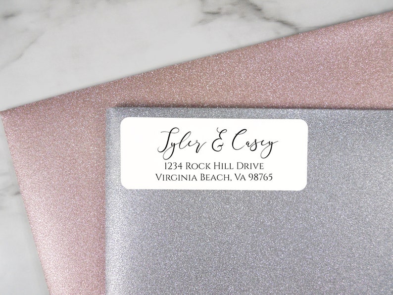 Return Address Labels Clear Address Labels Custom Address | Etsy