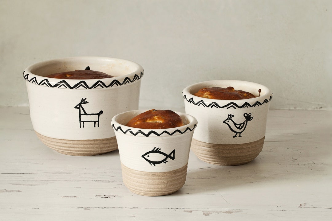 Easter Cake - Baking Mold - Ceramic Baker- Set of 3 - Bakeware - Bread ...