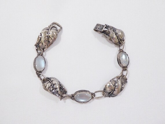 Antique Guglielmo Cini Natural Moonstone Art Nouveau Leaf | Etsy