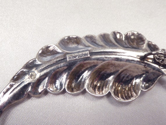 Vintage Guglielmo Cini Large Leaf Pendant, 925 Sterli… - Gem