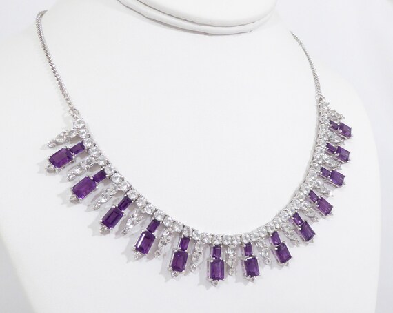 ON SALE! Estate Emerald Cut Natural Zambian Amethyst… - Gem