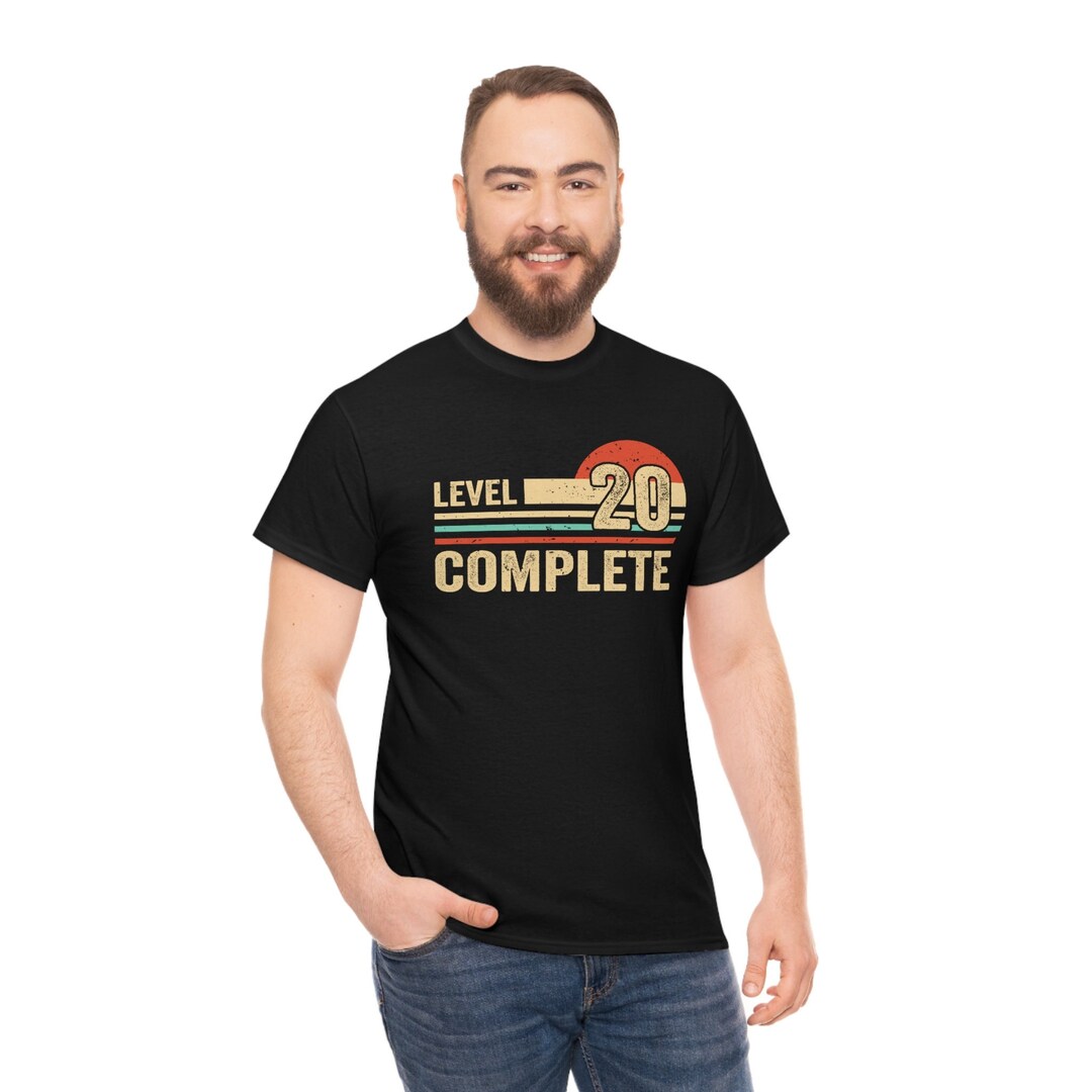 Level 20 Complete, 20 Year Anniversary Gift, 20 Year Married Shirt ...