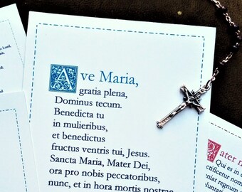 Hail Mary Ave Maria Angelic Salutation Catholic Prayer | Etsy