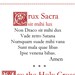 Crux Sacra st Benedict Medal Catholic Prayer Card in Latin and English ...
