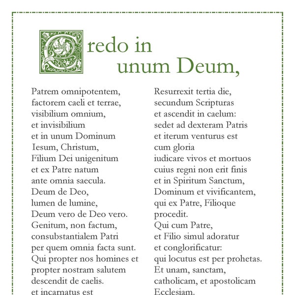 Orthodox Nicene Creed - Etsy