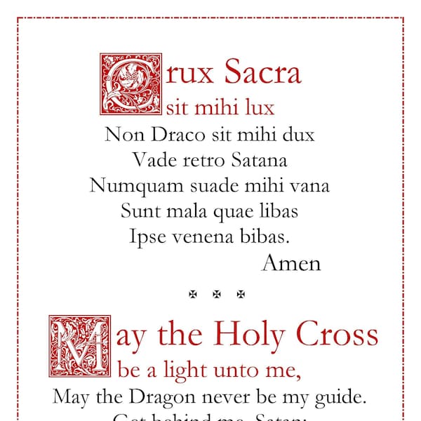 St. Benedict Card - Etsy