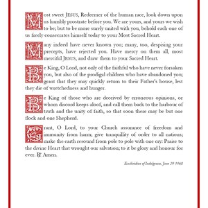 Act of Consecration of the Human Race to the Sacred Heart of Jesus ...